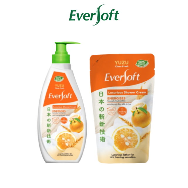 Eversoft Yuzu Shower (650g/550g)| Naturally Youthful Skin | Long ...
