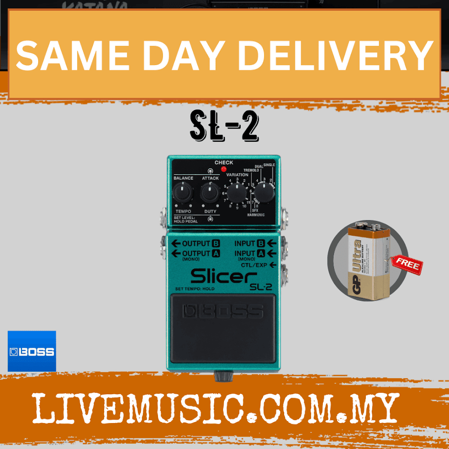 Boss SL-2 Slicer Audio Pattern Processor Pedal ( SL2 / SL 2 ) | Shopee ...
