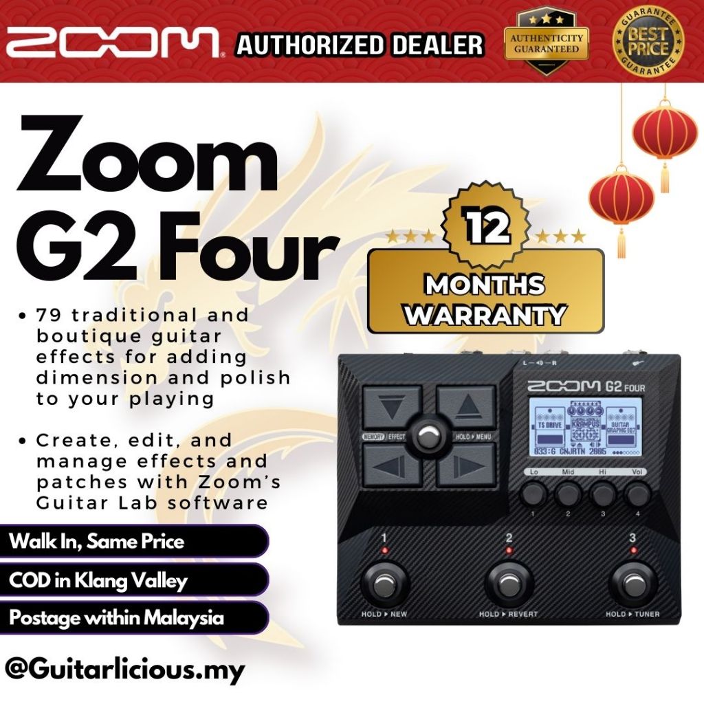Zoom G2 Four Multi-effects Processor Pedal ( G2-Four / G2Four / G 2 ...