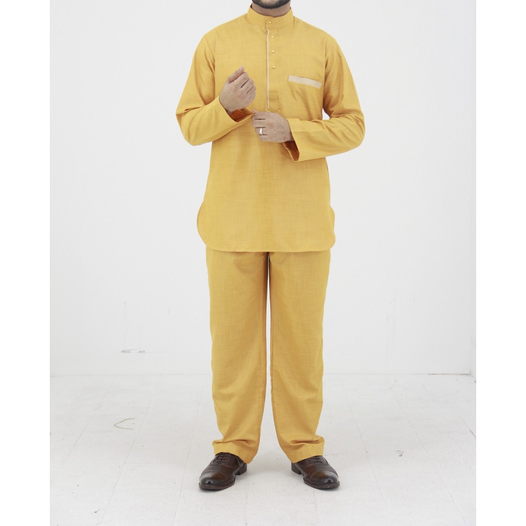 [Buy 2 @ 100] KURTA LELAKI SET SELUAR (CUFF) Raya 2024 | Shopee Malaysia