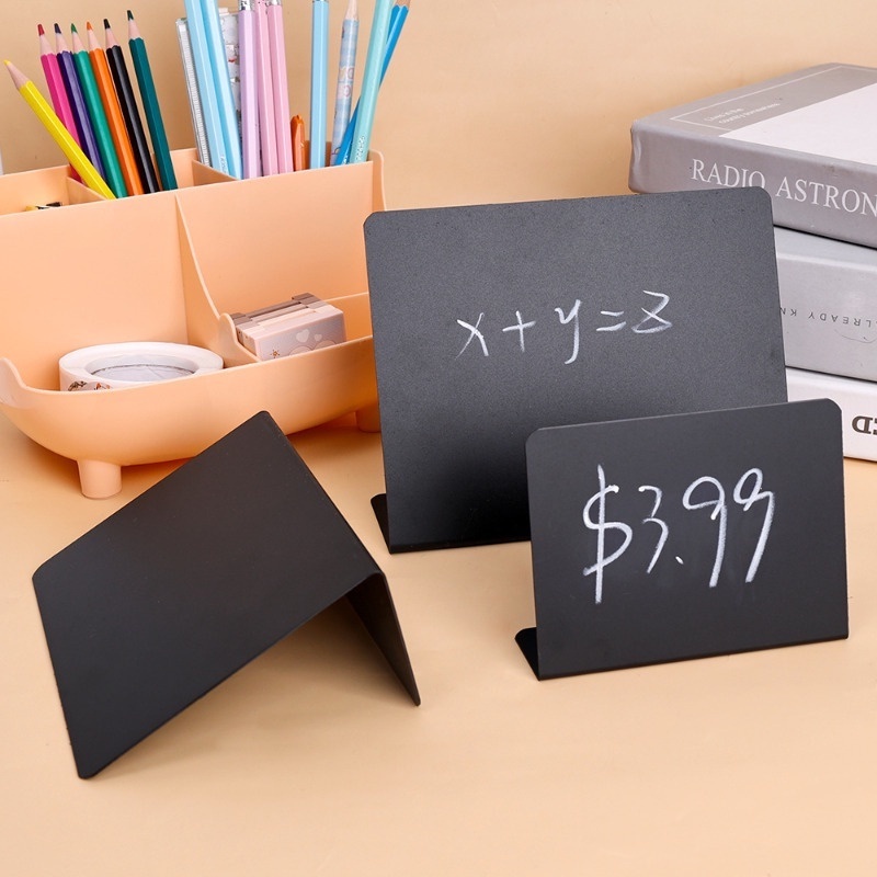 Mini Dekstop Erasable Blackboard | Mini Signage Price Tag Clip ...