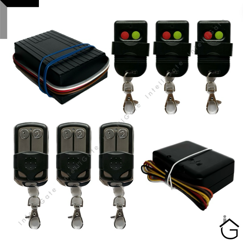 AUTOGATE REMOTE CONTROL KEYS AND RECEIVER 3 + 1 SET 8 DIP SWITCH 2 ...