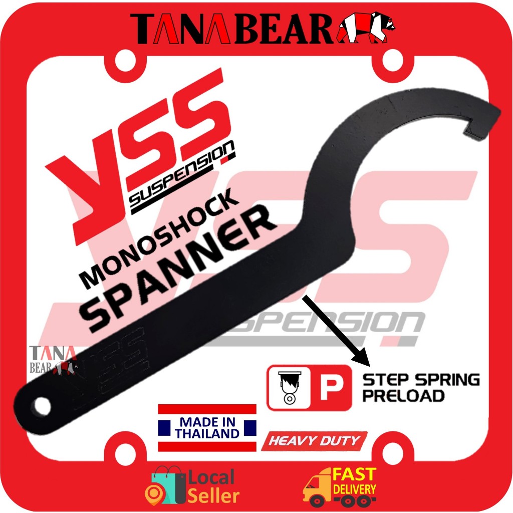 YSS SPANA Monoshock Wrench Spanner, Original YSS Heavy Duty Absorber ...