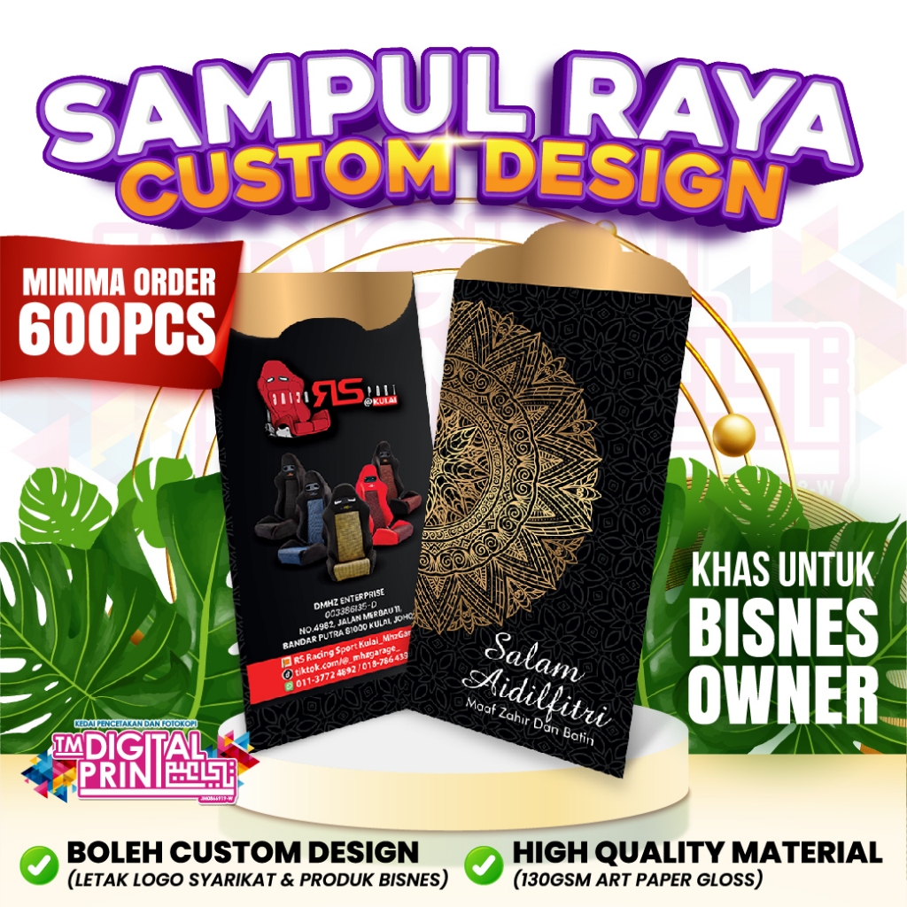 Sampul Duit Raya Murah 2024 / Custom Design / Readymade Design | Shopee ...