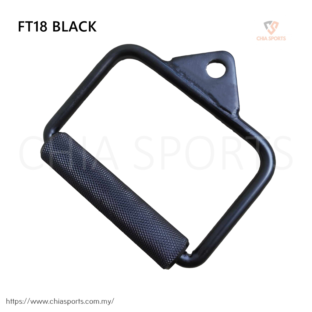 FT18 Single D Handle Black Stirrup Grip handles Crossover Bar Cable ...