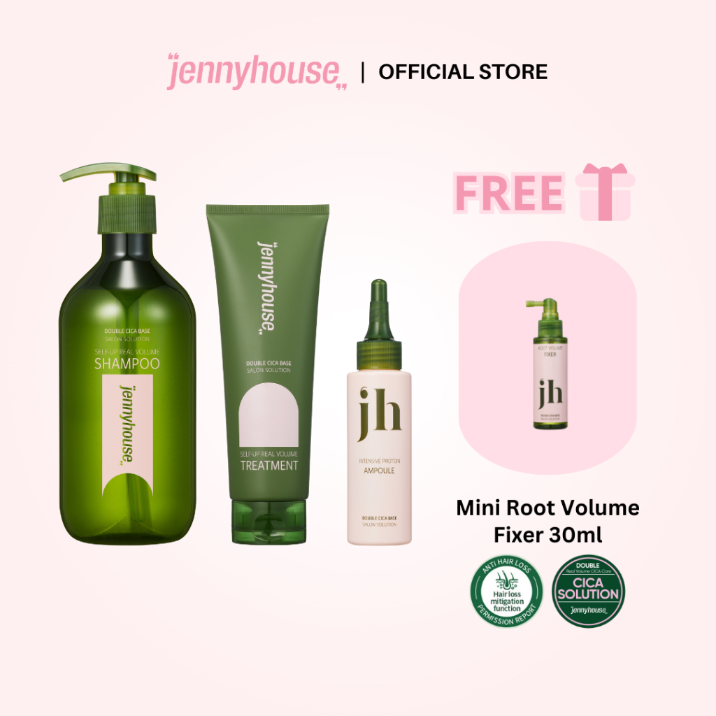 Jennyhouse Self-Up Real Volume Shampoo & Treatment & Intensive Protein Ampoule Bundle [FREE mini ...