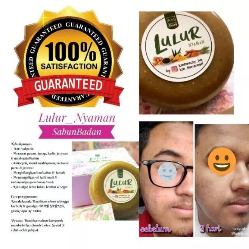 KM SABUN LULUR NYAMAN / BODY WHITENING BY KM BEAUTY 💯 ORIGINAL HQ ...