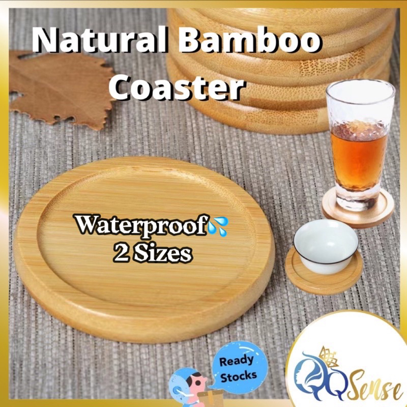 Bamboo Wood Coaster Placemats Cup pad 木杯垫木垫 拍摄道具 Retro Insulation Cup ...