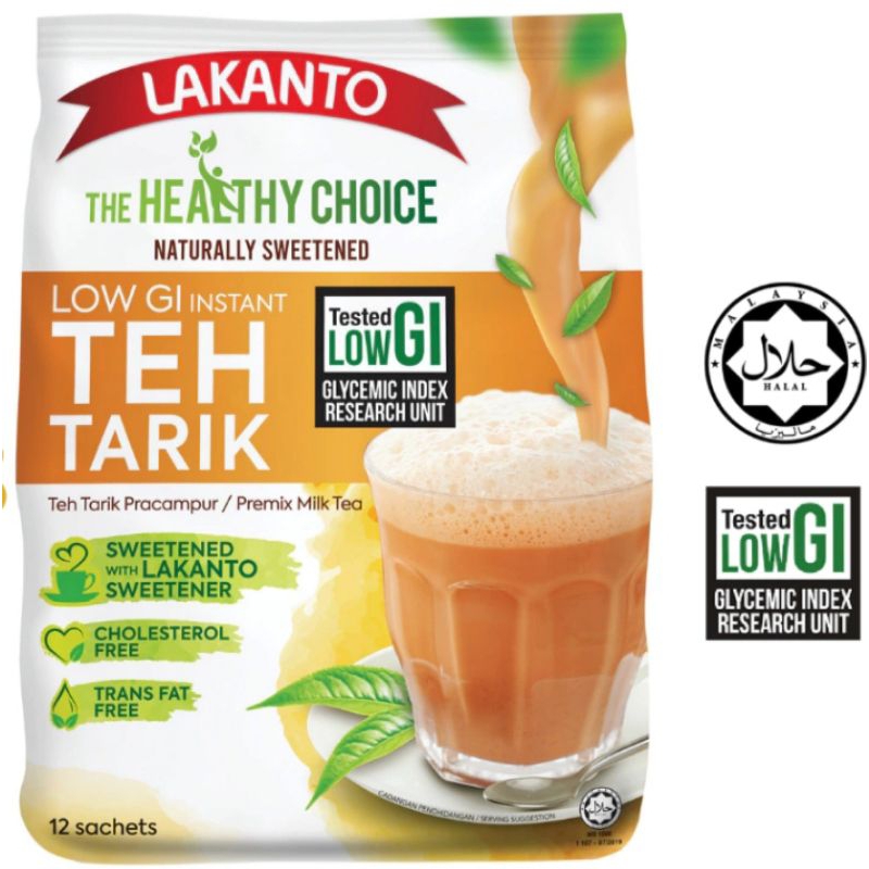 (Ready Stock)Lakanto Instant Teh Tarik(3in1) (35g x 12 sticks) Exp:Nov ...