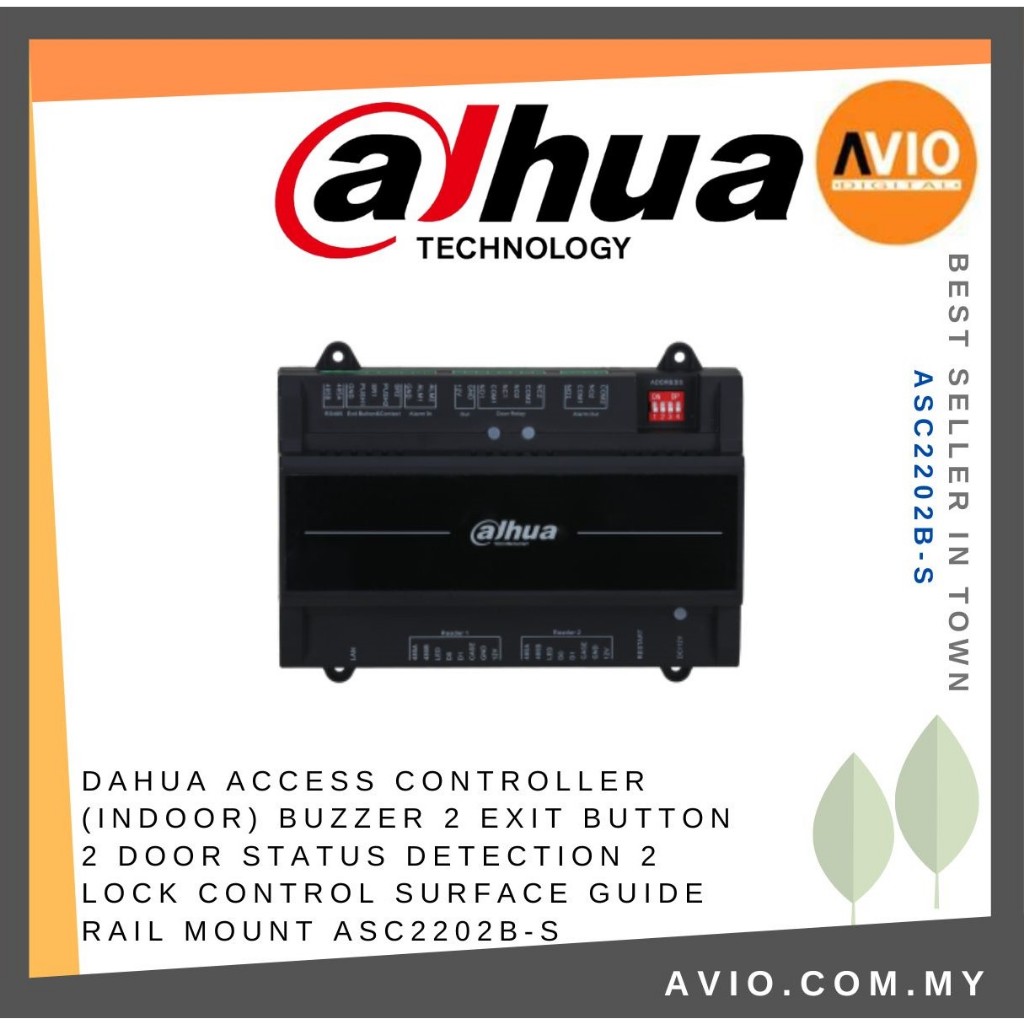 DAHUA Access Controller (Indoor) Buzzer 2 Exit Button 2 Door Status ...