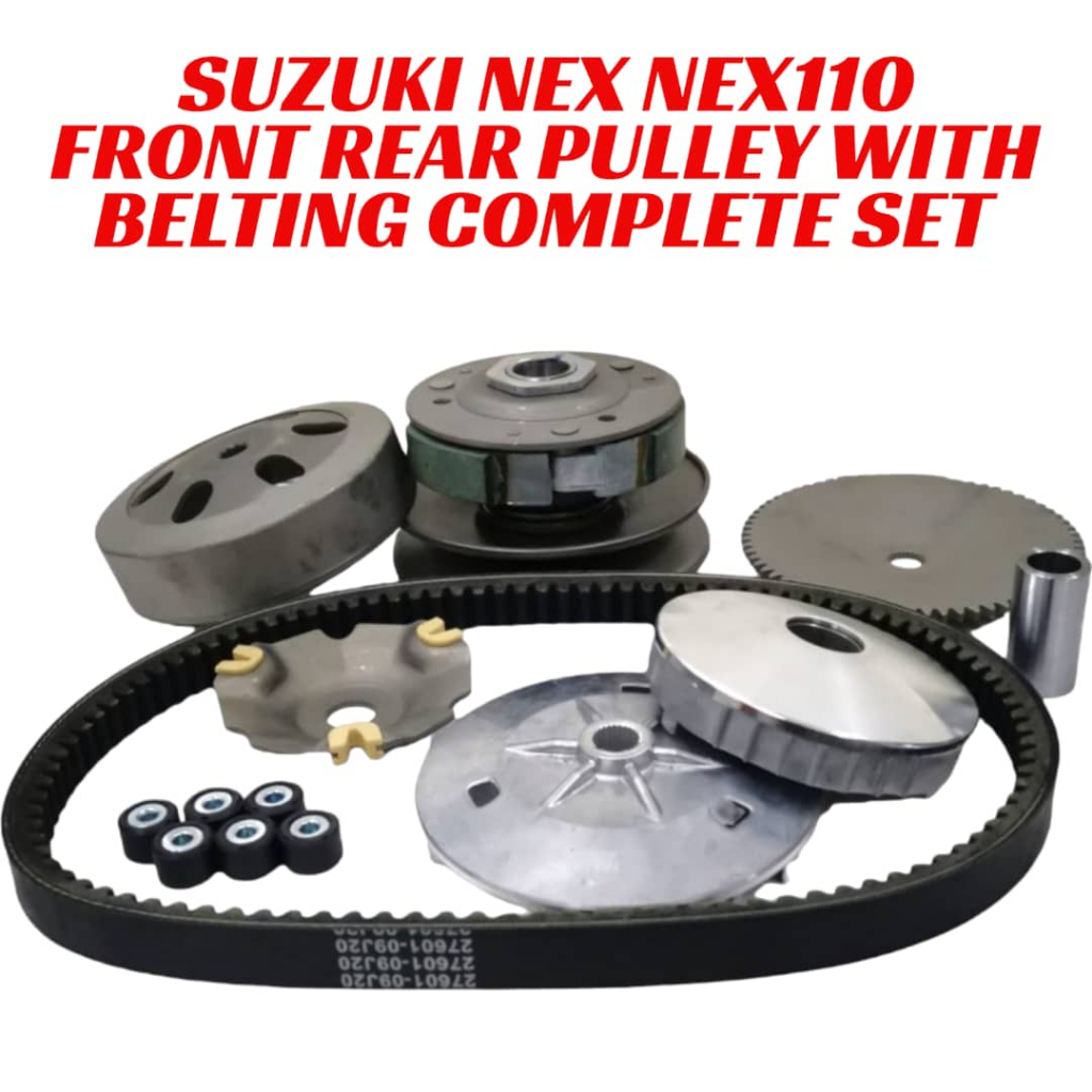 Suzuki NEX NEX110 NEX 110 Front Pulley Rear Pulley With Timing Belt ...