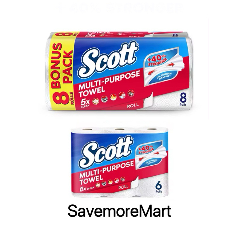 Scott Kitchen Multi Purpose Tissues 8x50’S/6x50’S | Shopee Malaysia