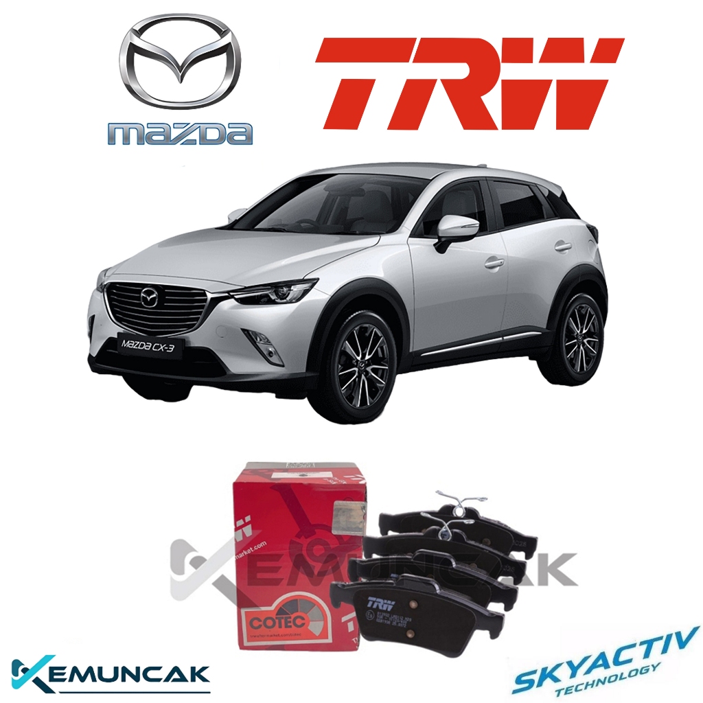 MAZDA CX3 2016 | TRW DTEC Brake Pad Set (Front / Rear) | Set Pad Brek ...
