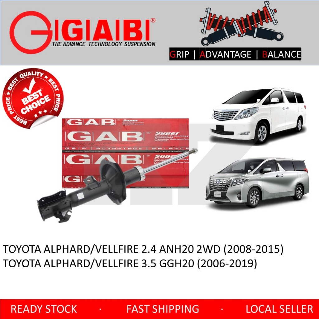 ORIGINAL GAB SUPER FRONT ABSORBER/REAR ABSORBER -TOYOTA ALPHARD ...