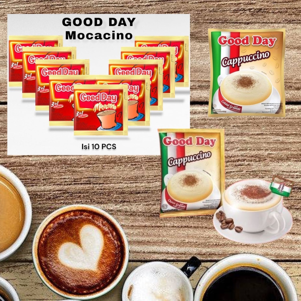 (BORONG) GOOD DAY COFFEE 1 RENTENG / 10PCS / INDONESIA / MINUMAN SERUK ...