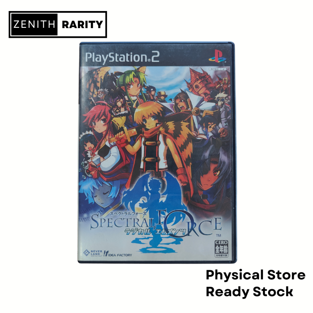 Zenith Rarity Sony Playstation 2 PS2 game Spectral Force: Radical ...