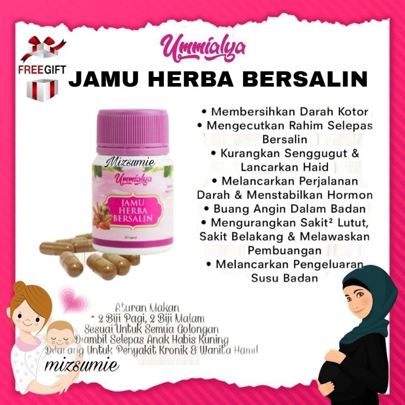 JAMU HERBA BERSALIN UMMIALYA/JAMU DALAM PANTANG | Shopee Malaysia