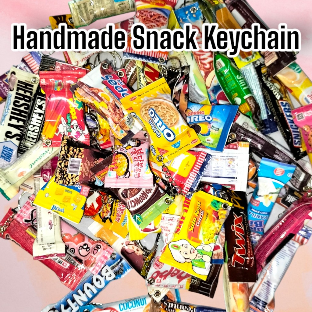 Keychain Handmade Murah Snek / Makanan / Minuman / Snack / Souvenir ...