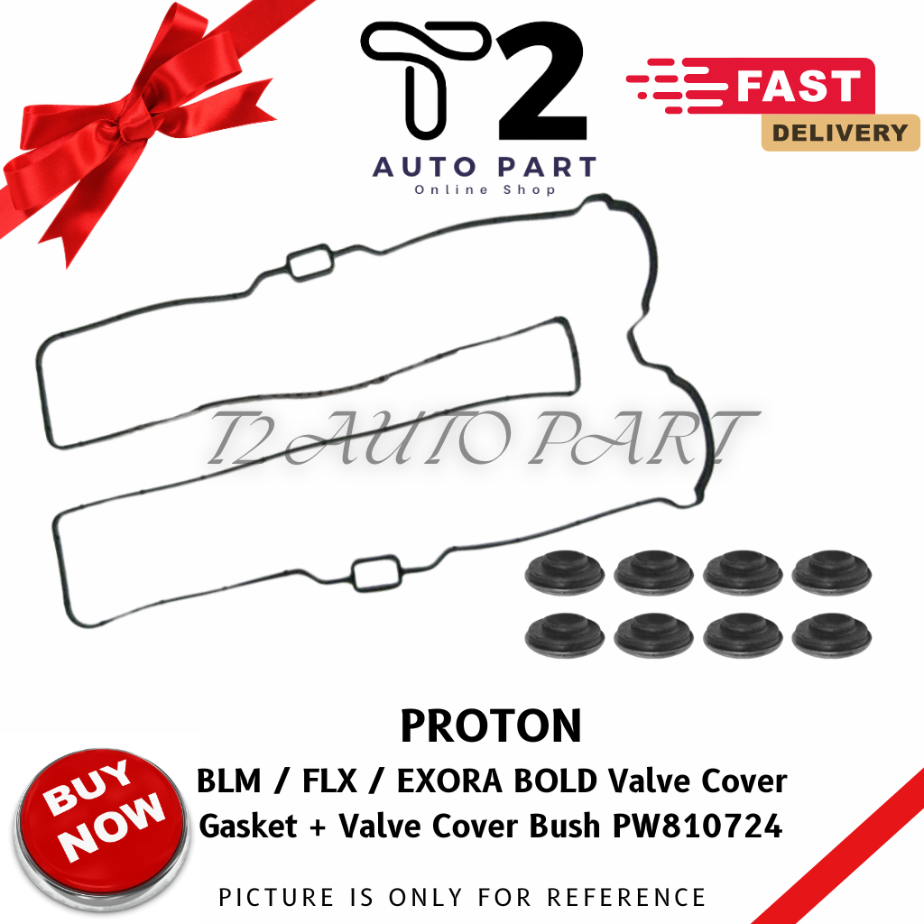 Proton BLM / FLX / EXORA BOLD Valve Cover Gasket + Valve Cover Bush ...