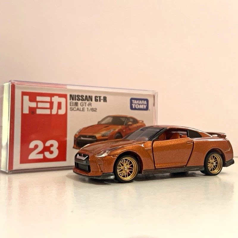 TOMICA NO.23 NISSAN GT-R ORANGE (Custom Wheels) | Shopee Malaysia
