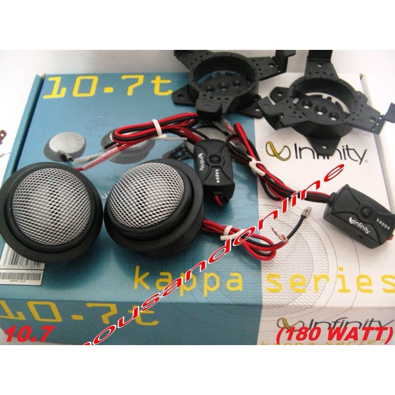 INFINITY KAPPA SERIES 10.7t (180 WATT) CAR AUDIO DOME TWEETER-(1 PAIR=2 ...