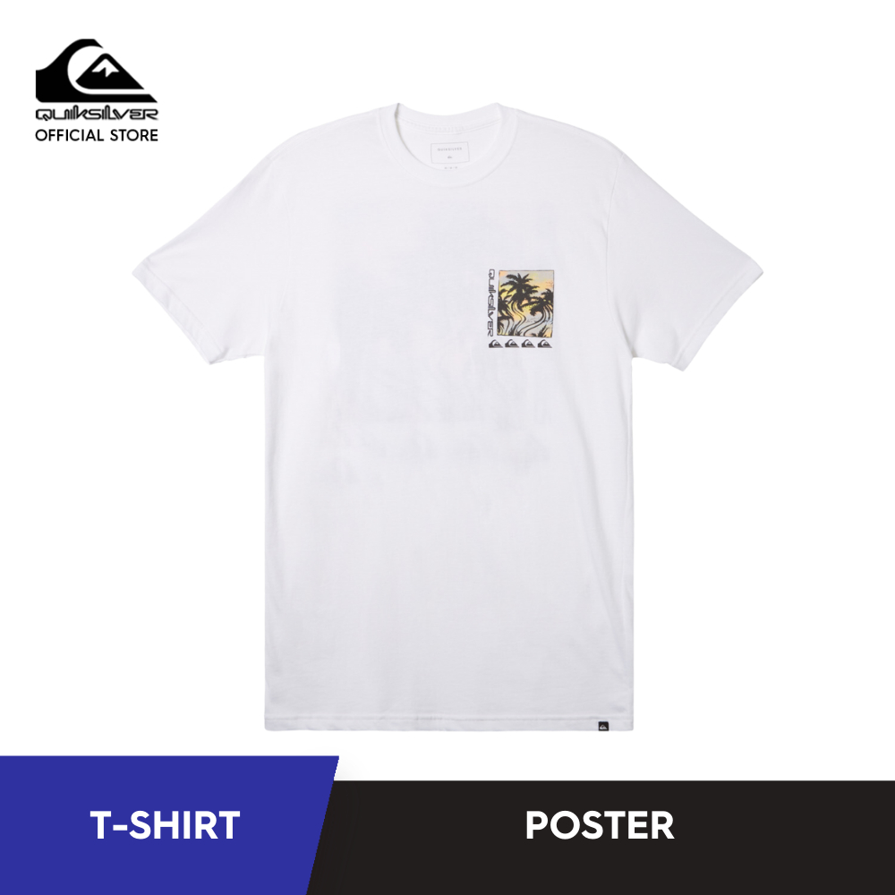 Quiksilver Poster T-Shirt - White | Shopee Malaysia