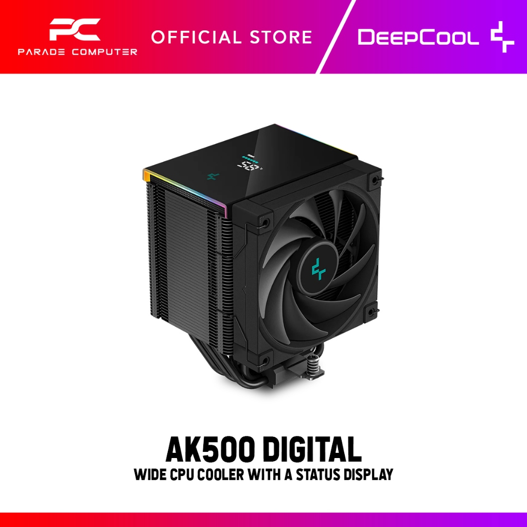 DEEPCOOL AK500 DIGITAL BLACK CPU COOLER | Shopee Malaysia