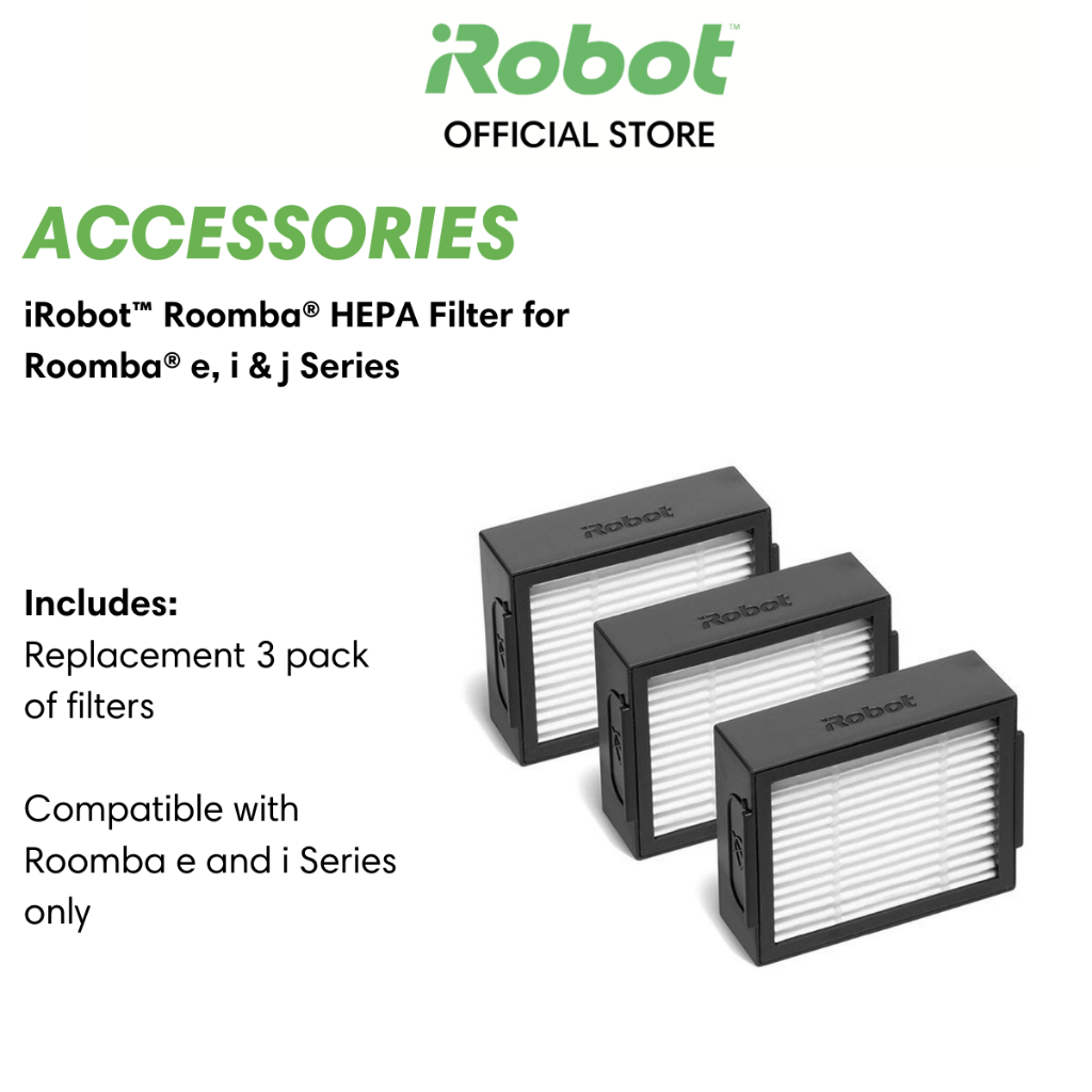 iRobot™ Roomba® HEPA Filter of 3 Pack for Roomba® e, i & j Series ...