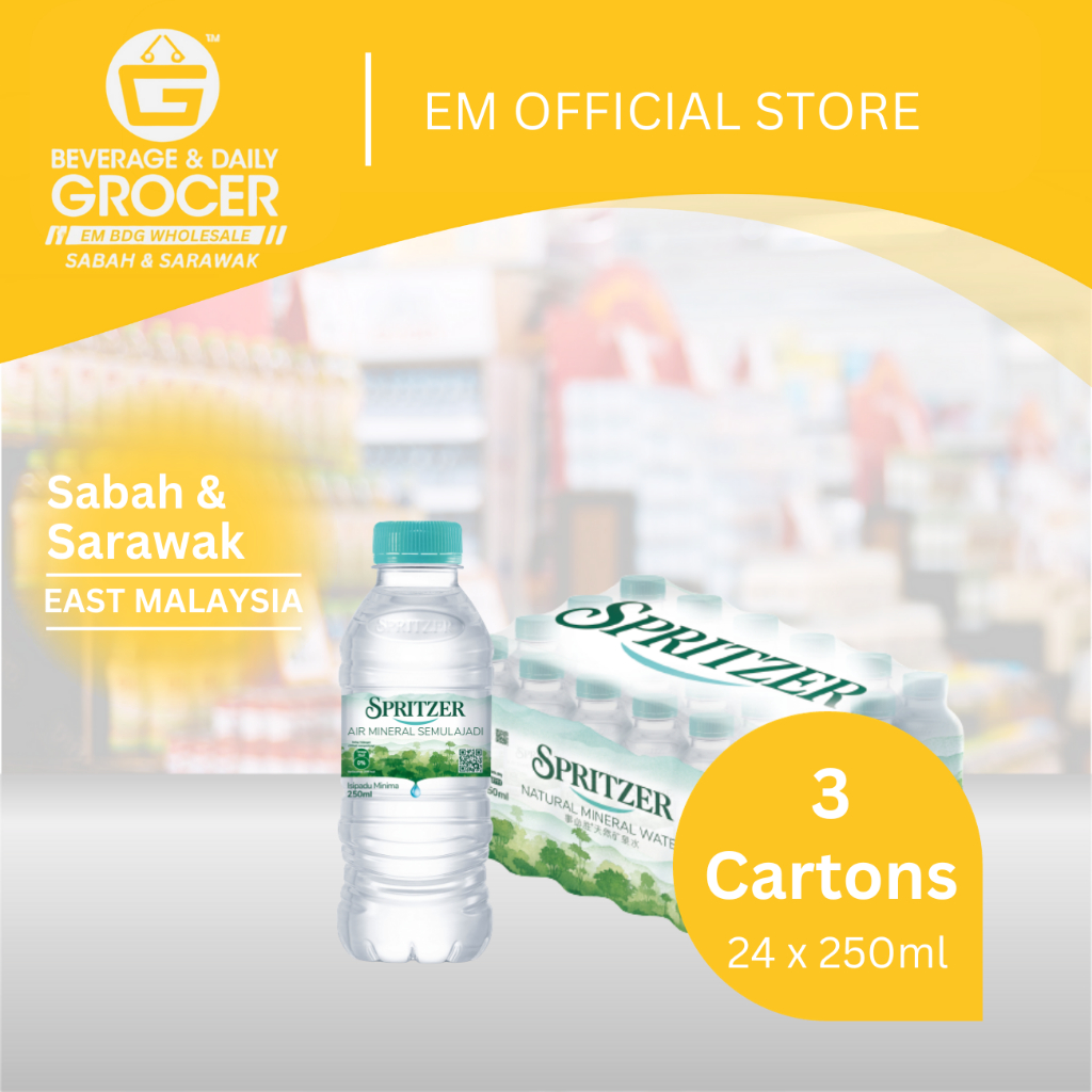 Spritzer Mineral Water 24 x 250ml | Shopee Malaysia