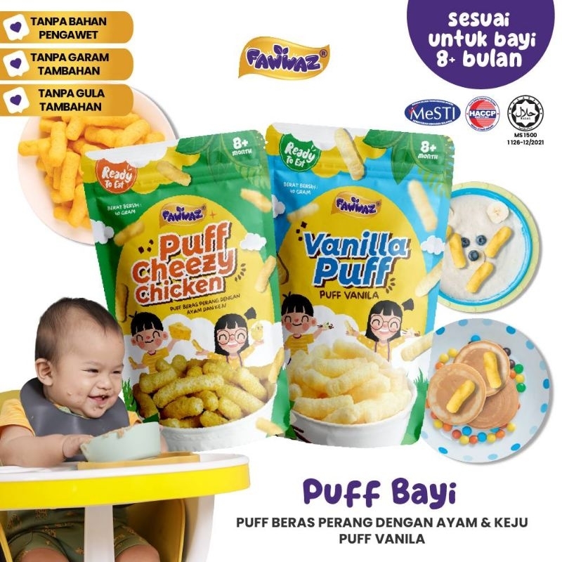 FAWWAZ BABY FOOD | PUFF CHEEZY CHICKEN, PUFF VANILLA & PUFF DATES ...
