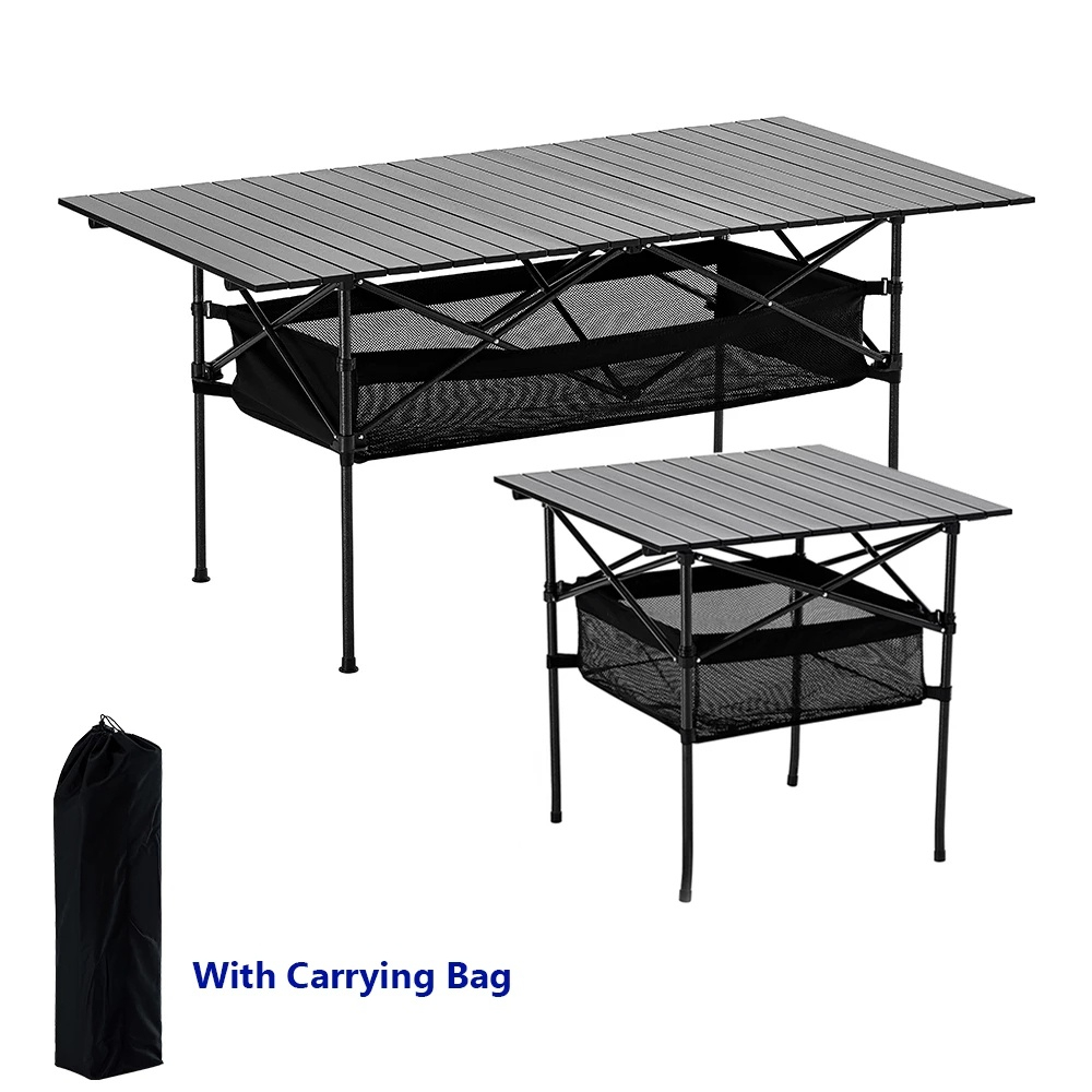 120cm Outdoor Foldable Table Camping Picnic Portable Table Chairs BBQ ...