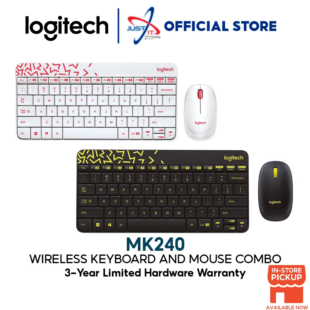 Logitech Mk240 Nano Wireless Keyboard Mouse Combo 920 008202 920 008212 Shopee Malaysia