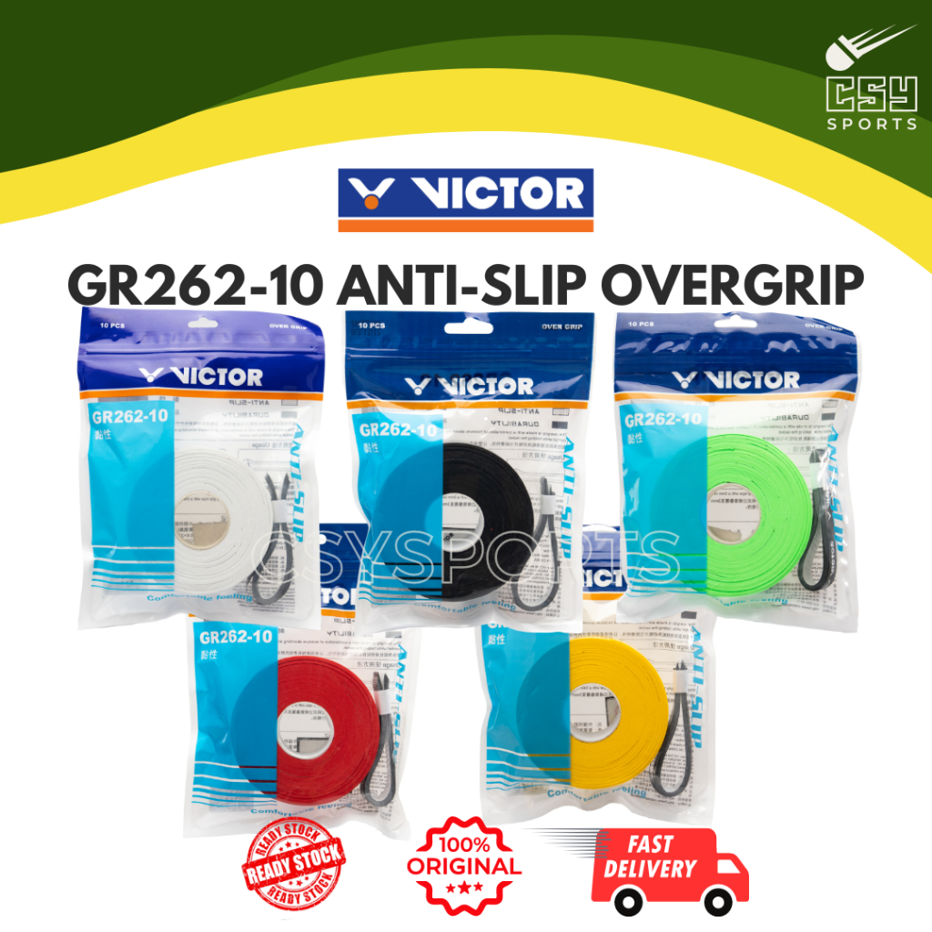 [100% ORI] VICTOR Badminton Anti-Slip Grip GR262-10 (10 in a pack ...