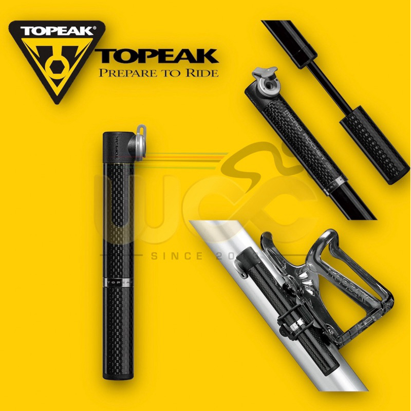 Topeak Micro Rocket Carbon Mini Hand Pump 160 psi lightweight | Shopee ...
