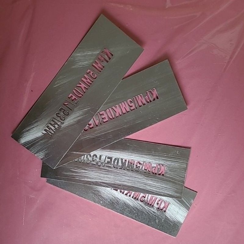 Custom Made Aluminium Spray Plate (Wording Height 24mm) | Shopee Malaysia