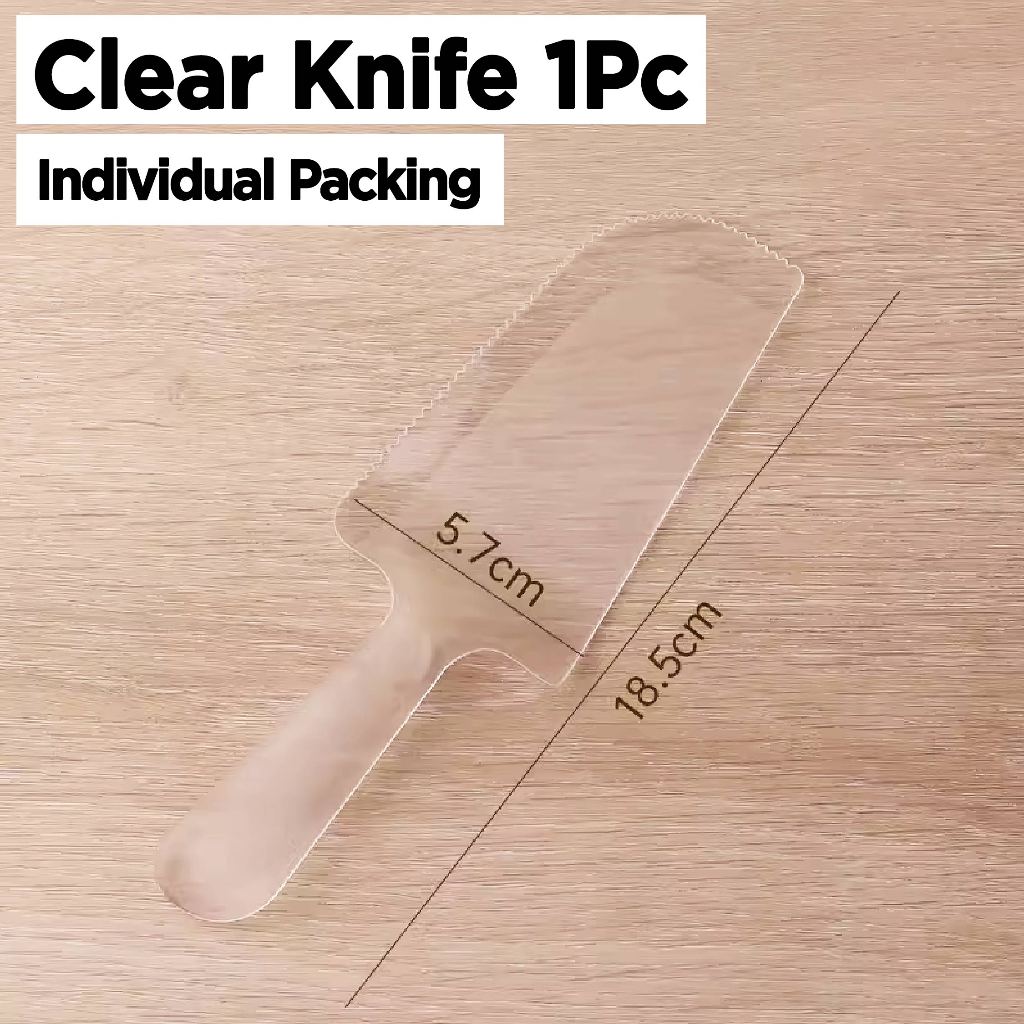1 Pc Plastic Cake Knife READY STOCK Disposable Plastic Knife Birthday ...