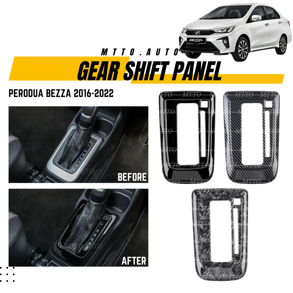 MTTO Perodua Bezza 2016-2022 Dalaman Kereta Penutup Panel Gear Aksesori ...