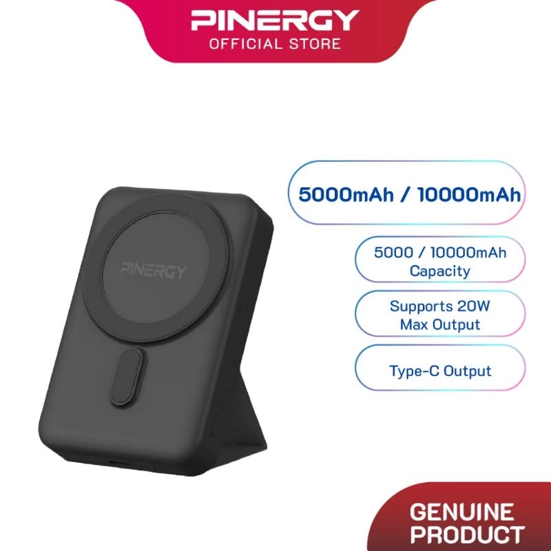 PINERGY POWERBANK V11 MAGNETIC POWER BANK WIRELESS CHARGE 5000MAH PD ...