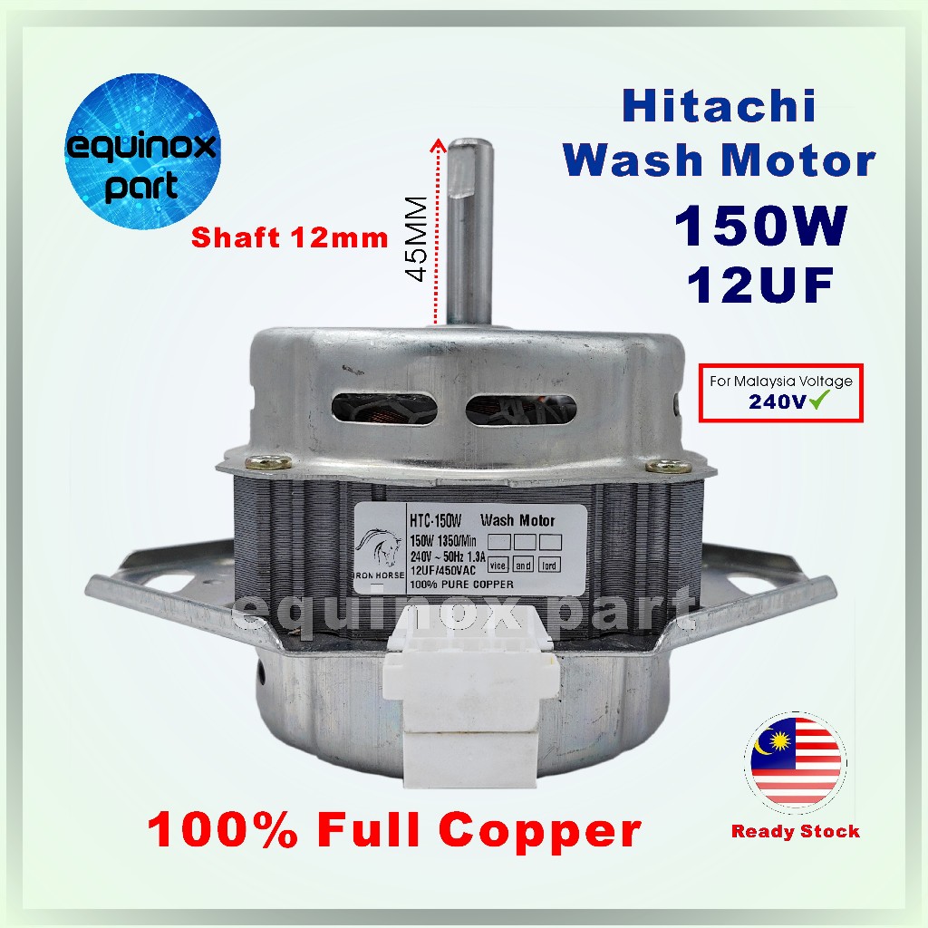 Hitachi Washing Machine 150W 12UF Wash Motor(Auto) | Shopee Malaysia