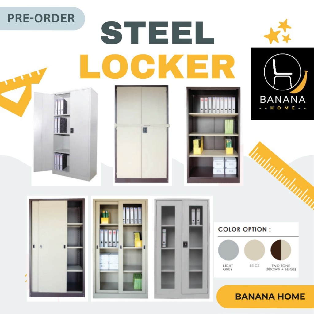 [PRE-ORDER] Steel Locker Full Height Cupboard / Almari Besi tinggi 182 ...