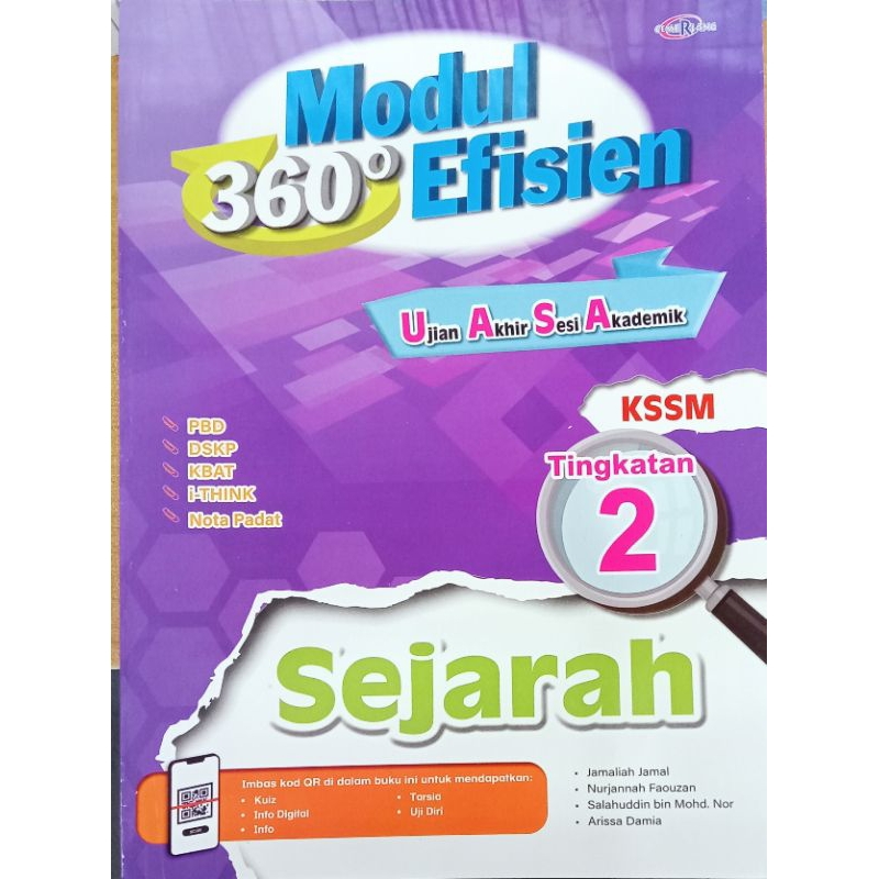 MODUL 360°EFISIEN SEJARAH TINGKATAN 2 (UASA) | Shopee Malaysia