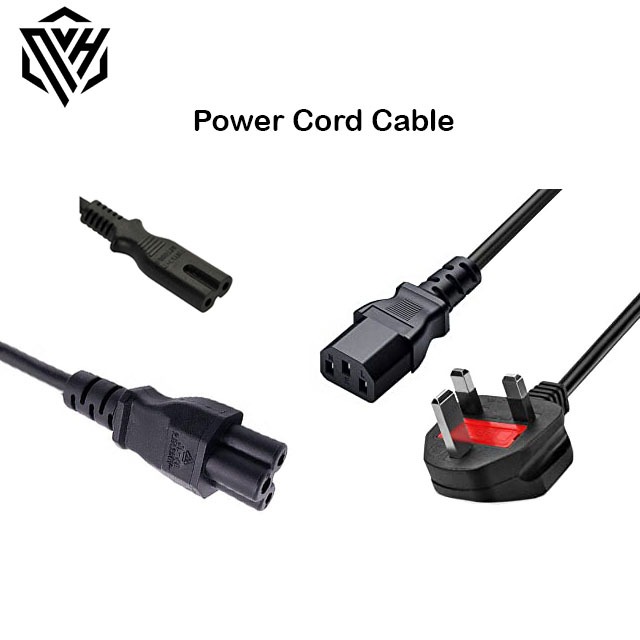 Power Cord Cable UK Plug 3 pin 2 pin , 1.5 Meter , Moniter Laptop ...