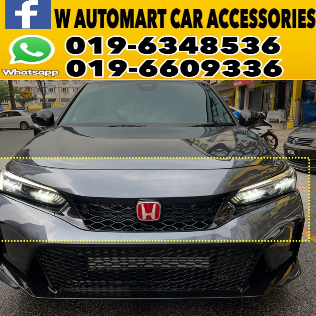 CIVIC FE TYRE R FL5 FRONT GRILL WITH UPPER COVER | Shopee Malaysia
