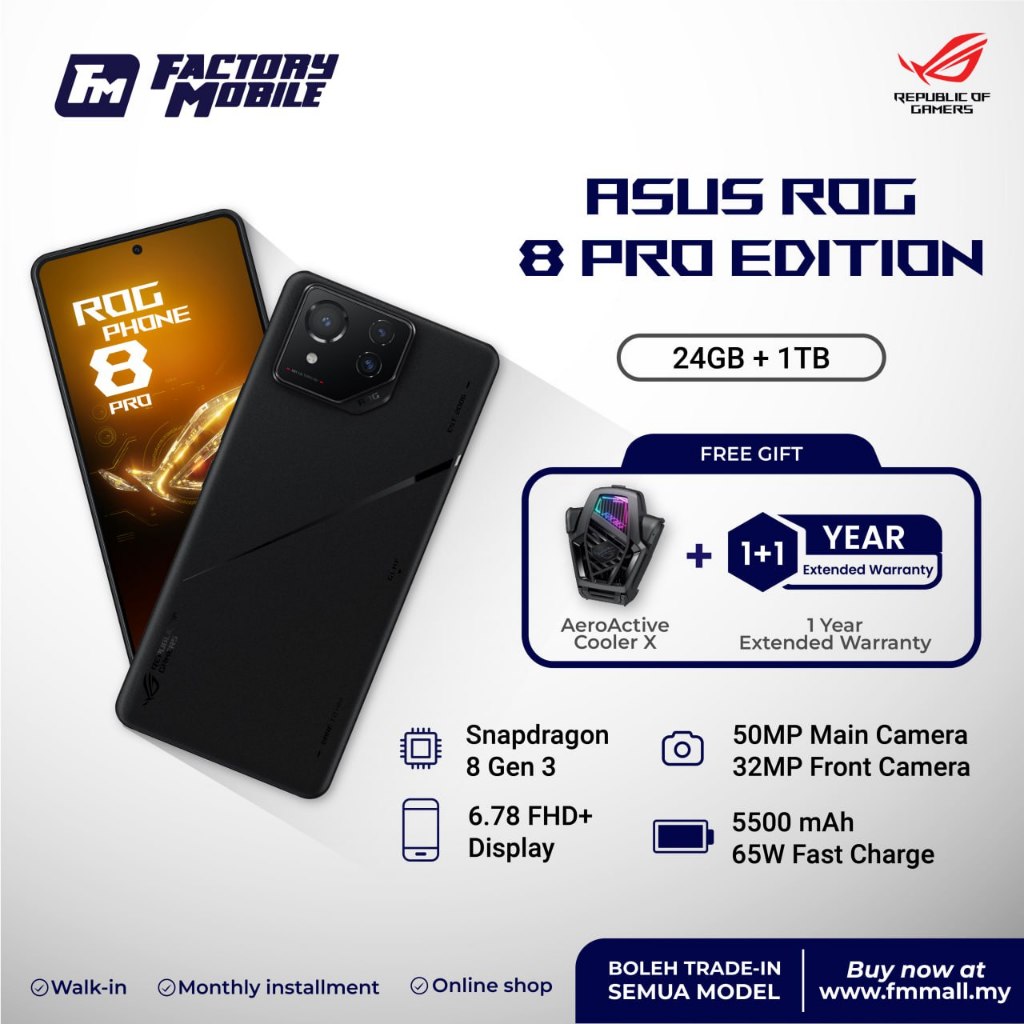 ASUS ROG 8 PRO EDITION (NEW) 2 year WARRANTY | Shopee Malaysia