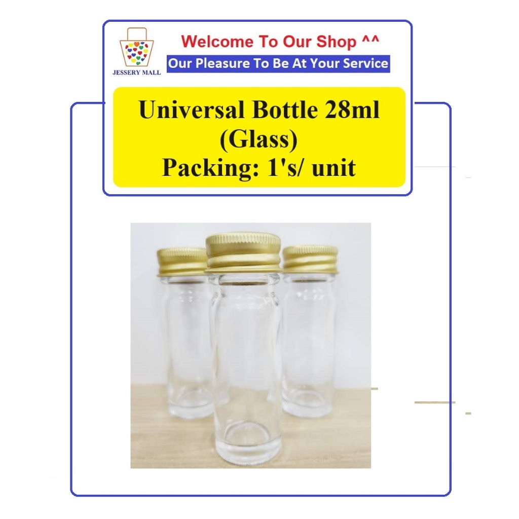 Universal Glass Bottle 28ml (Packing: 1's/Unit) | Shopee Malaysia