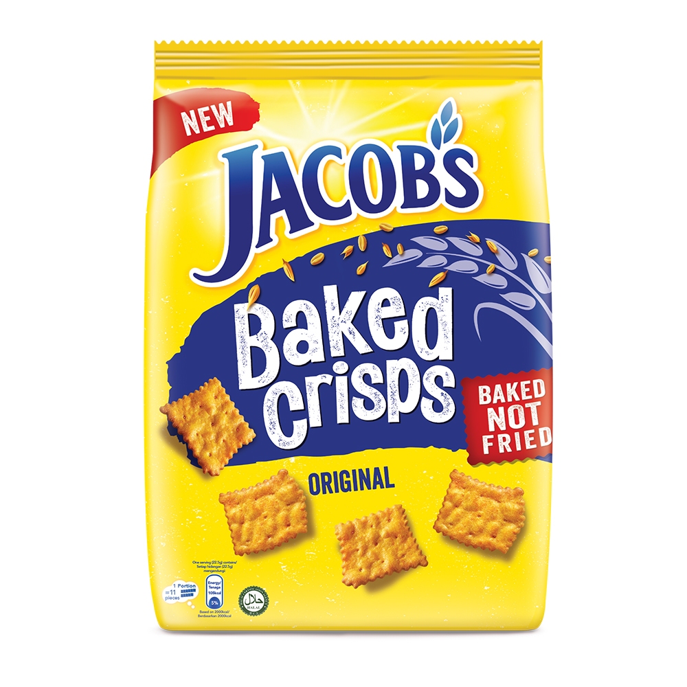 JACOBS Baked Crisps Original Cheedar Sour Cream And Onion 229G | Shopee ...
