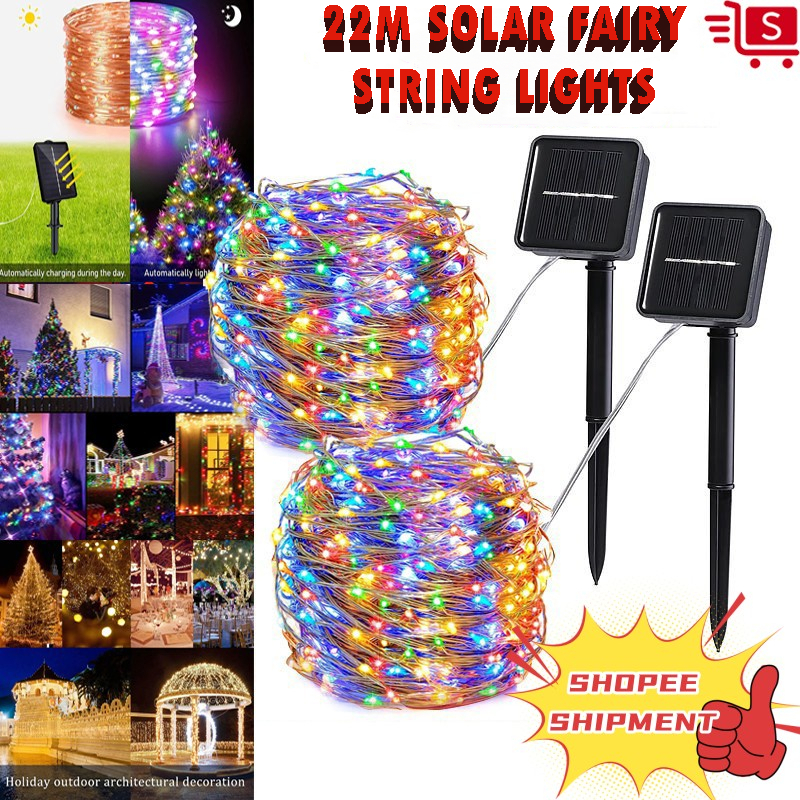 🔥Ready Stock🔥22M LED Solar Lighting Powered Twinkle Starry String ...