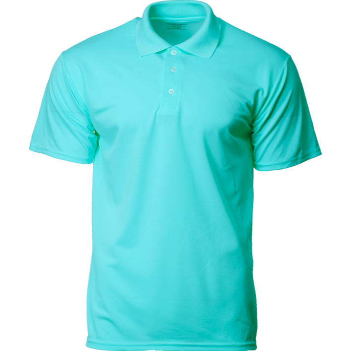 Dri-Fit Polo Collar Short Sleeve Unisex T-Shirt | Microfiber ...