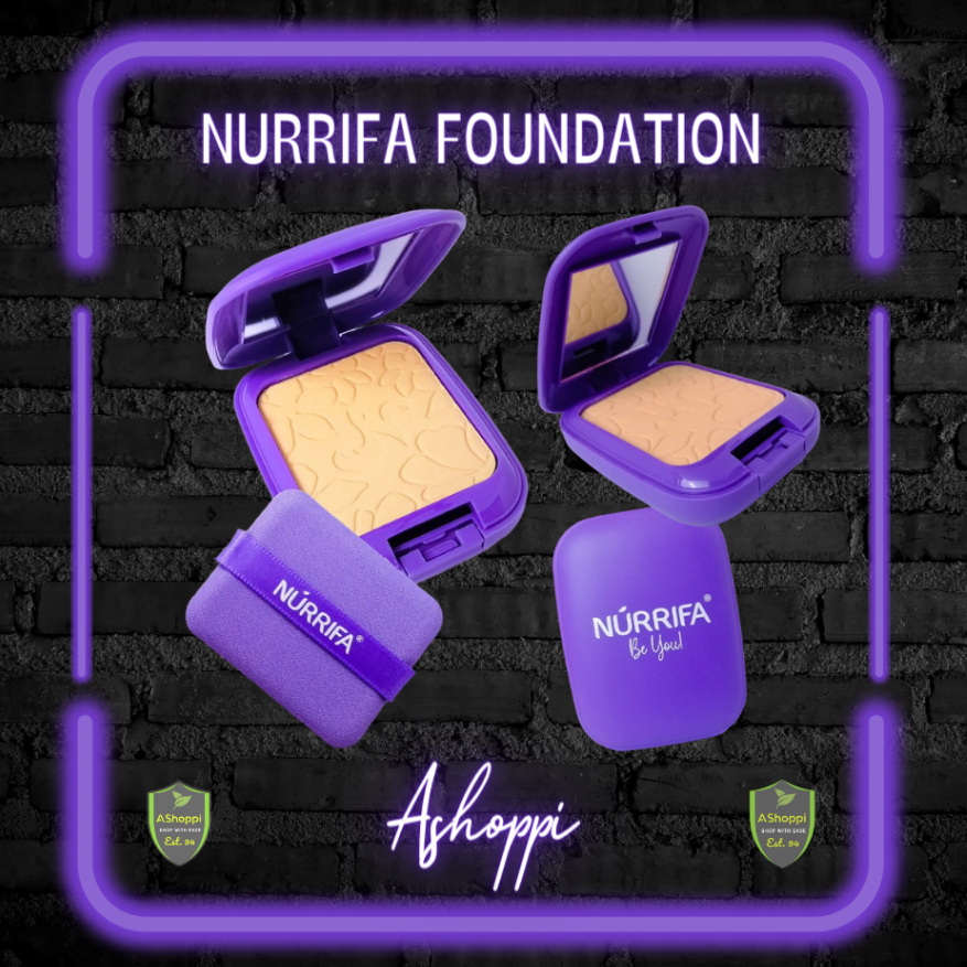 💯ORIGINAL HQ💯 NURRIFA COMPACT POWDER FOUNDATION BE YOU! NUR RIFA ...