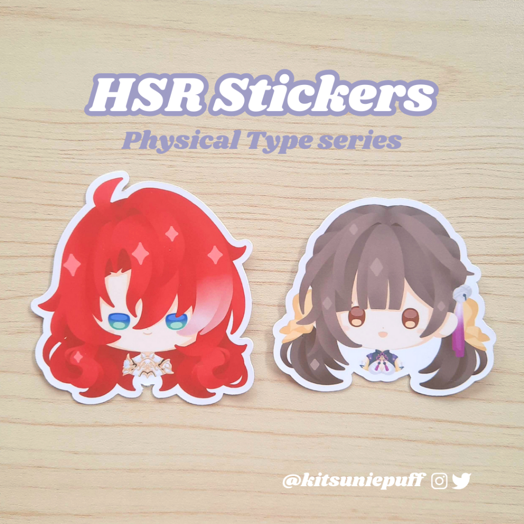 Honkai Star Rail HSR Waterproof Stickers - PHYSICAL TYPE series ⚔️ ...
